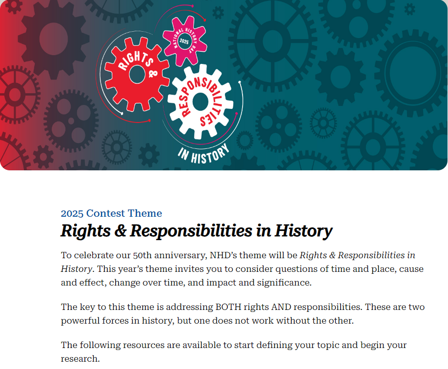 National History Day: Premier Historical Research Competition for Students