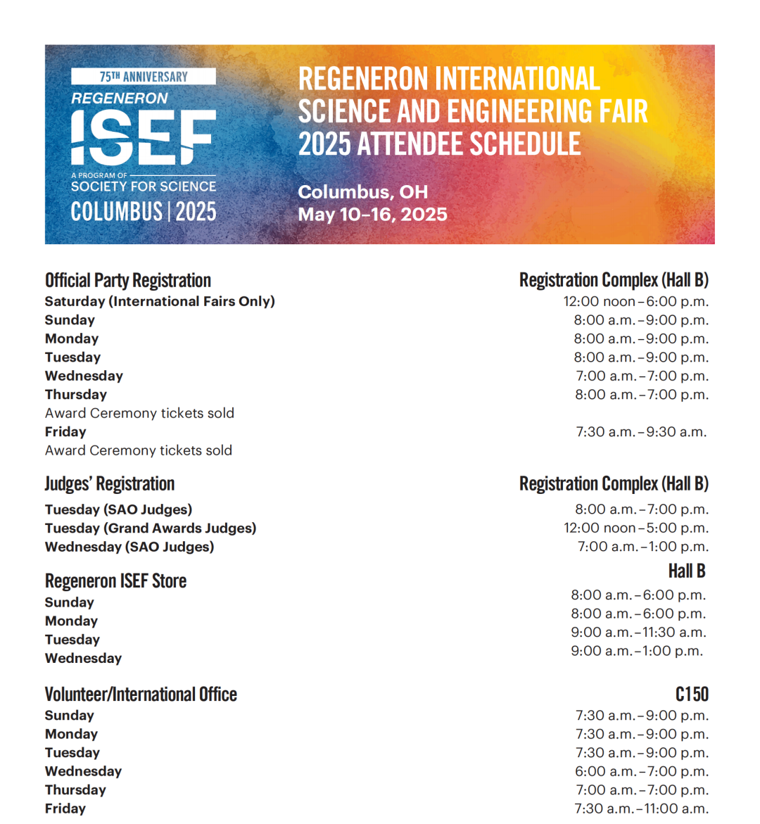 2025 ISEF Week Kicks Off: Everything You Need to Know About the Worlds ...